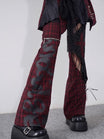 Plaid Patchwork Leather chic pants【s0000004935】 – SCULTURE（エスカルチャー）