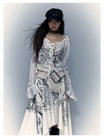 One-Line Neck Drawstring Long Sleeve T-Shirt【s0000008137】 – SCULTURE ...