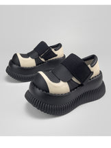 Contrasting color platform shoes【s0000006098】 – SCULTURE（エスカルチャー）